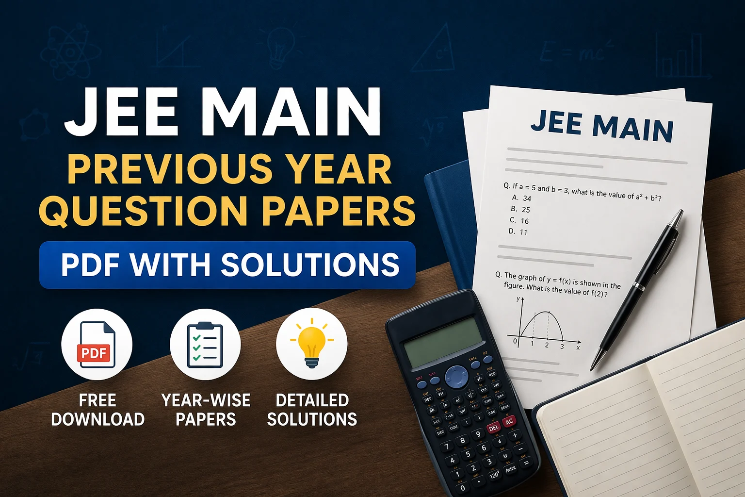 JEE Main Previous Year Question Papers PDF with Solutions - 2005 to ...
